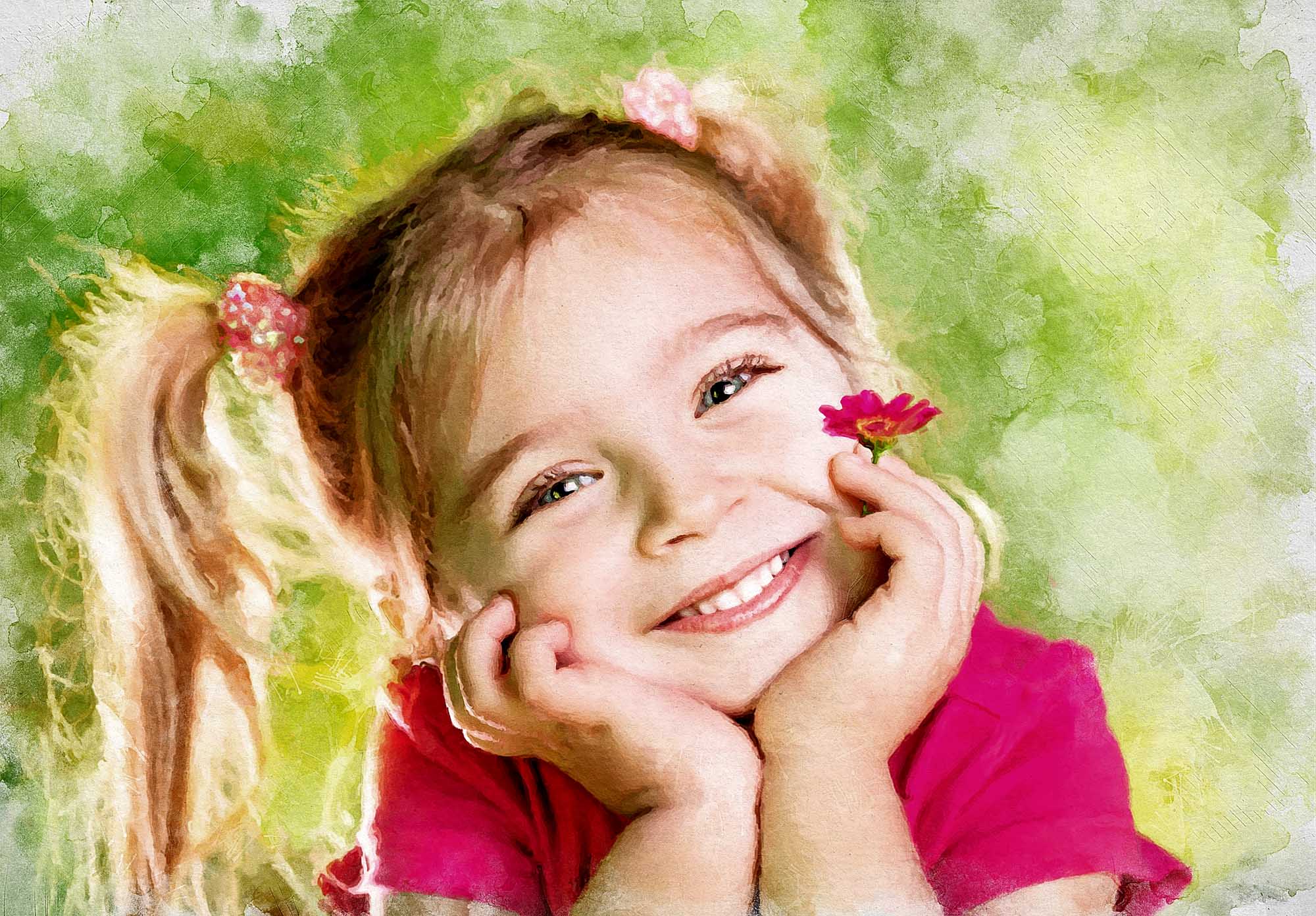 Kinderportrait vom Foto