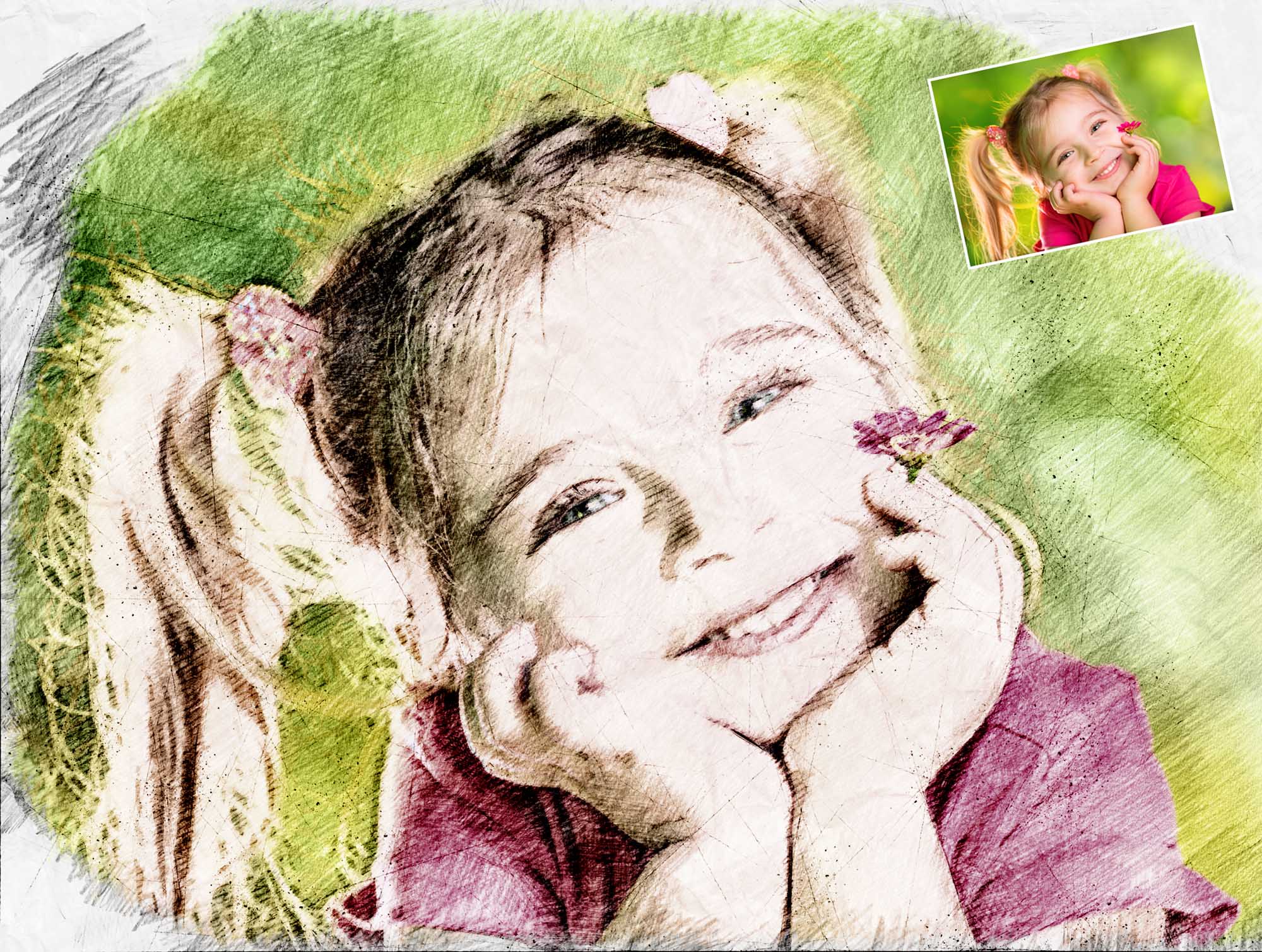 Kinderportrait vom Foto