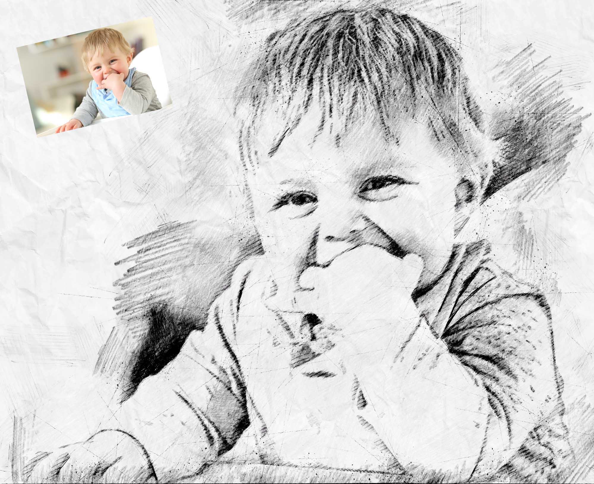 Kinderportrait vom Foto